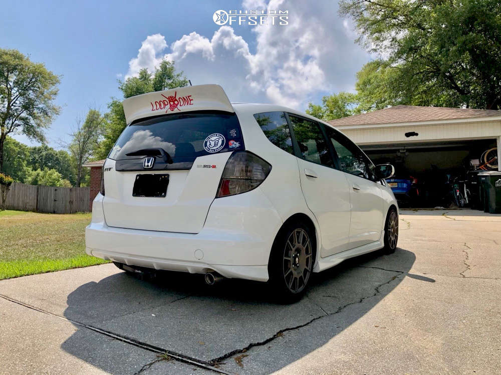 2013 Honda Fit with 16x7 42 Sparco Terra and 205/45R16 Yokohama Advan ...
