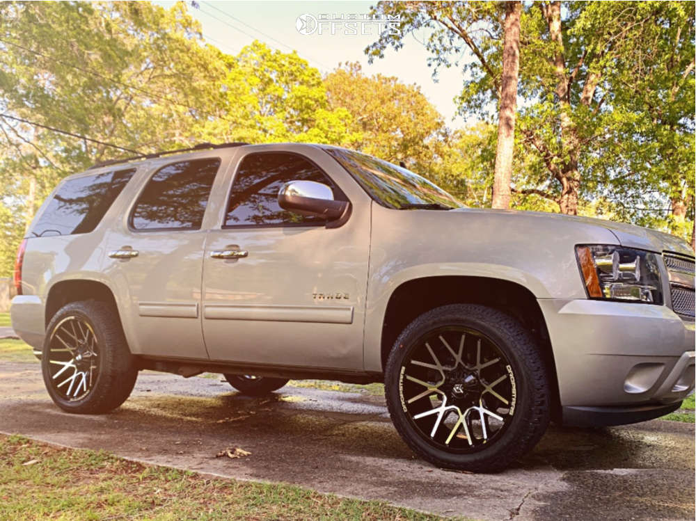 2011 Chevrolet Tahoe with 22x10 -25 Dropstars 654mb and 285/45R22 Nexen ...