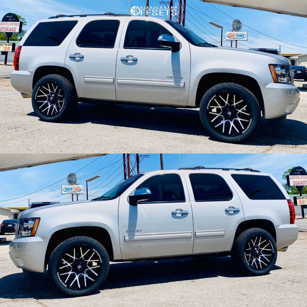 2011 Chevrolet Tahoe with 22x10 -25 Dropstars 654mb and 285/45R22 Nexen ...