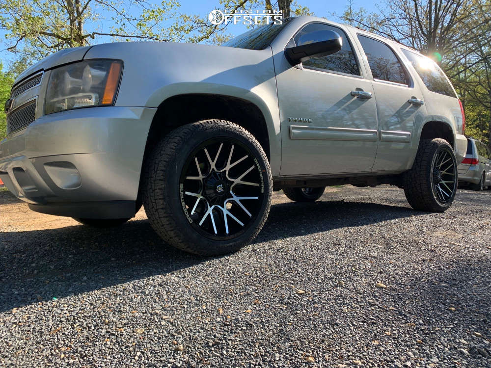 2011 Chevrolet Tahoe with 22x10 -25 Dropstars 654mb and 285/45R22 Nexen ...