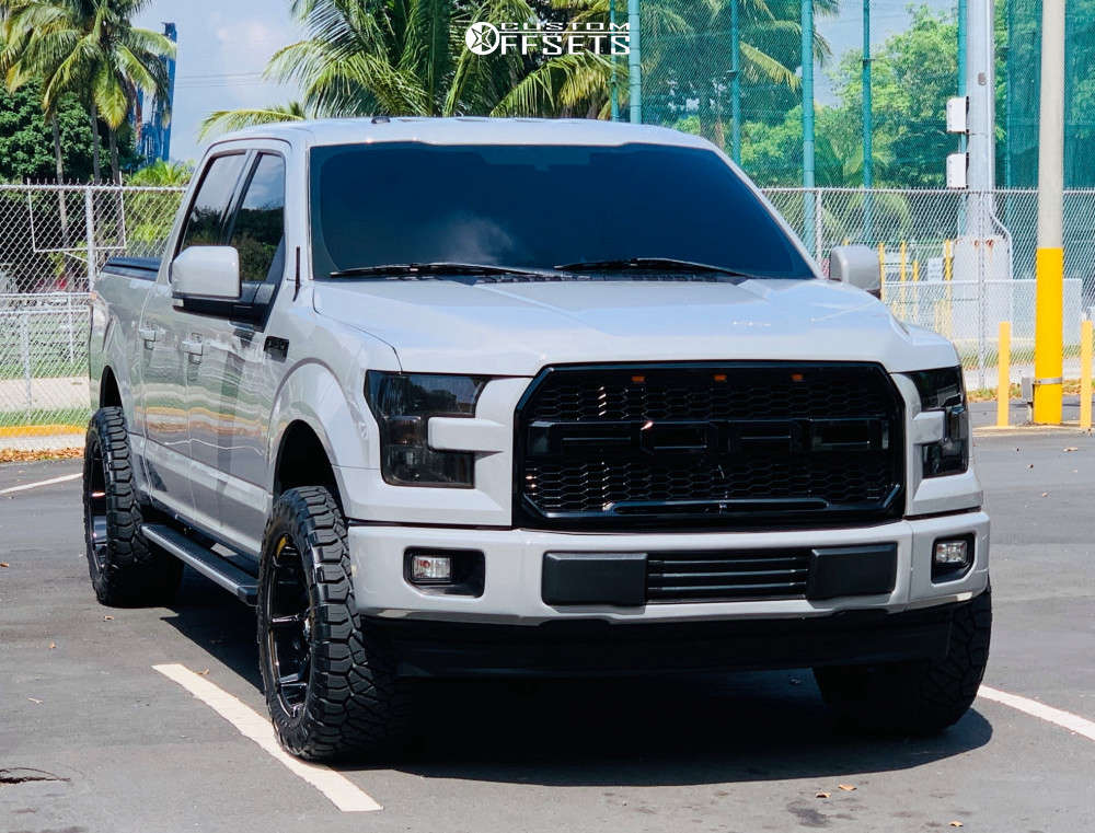 2017 Ford F-150 with 20x10 -18 Fuel Coupler and 33/12.5R20 Nitto Ridge ...