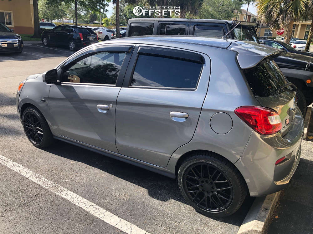 2019 Mitsubishi Mirage with 16x7 40 Drag DR77 and 205/45R16 Achilles ...