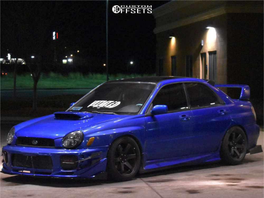 2002 Subaru WRX with 18x9.5 35 Rota Grid and 255/35R18 Ironman Imove ...