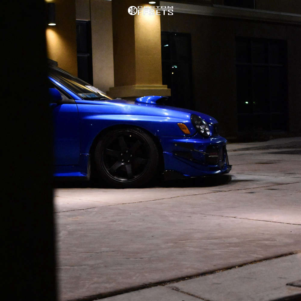 2002 Subaru WRX with 18x9.5 35 Rota Grid and 255/35R18 Ironman Imove ...