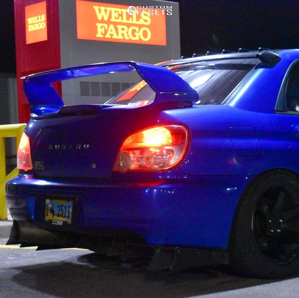 2002 Subaru WRX with 18x9.5 35 Rota Grid and 255/35R18 Ironman Imove ...