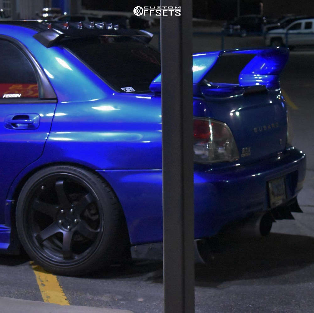 2002 Subaru WRX with 18x9.5 35 Rota Grid and 255/35R18 Ironman Imove ...
