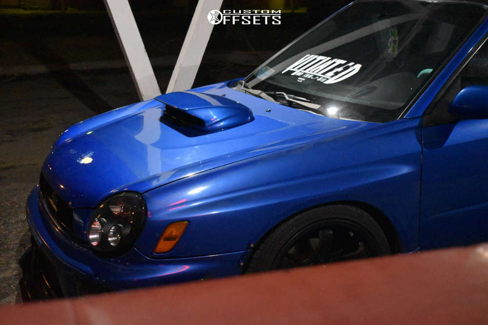 2002 Subaru WRX with 18x9.5 35 Rota Grid and 255/35R18 Ironman Imove ...