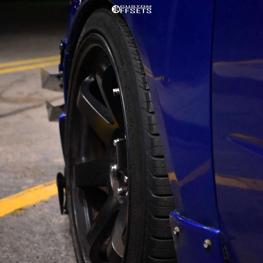 2002 Subaru WRX with 18x9.5 35 Rota Grid and 255/35R18 Ironman Imove ...