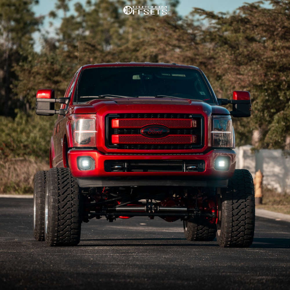 2016 Ford F-250 Super Duty with 24x14 -73 American Force Flex Ss and 38 ...