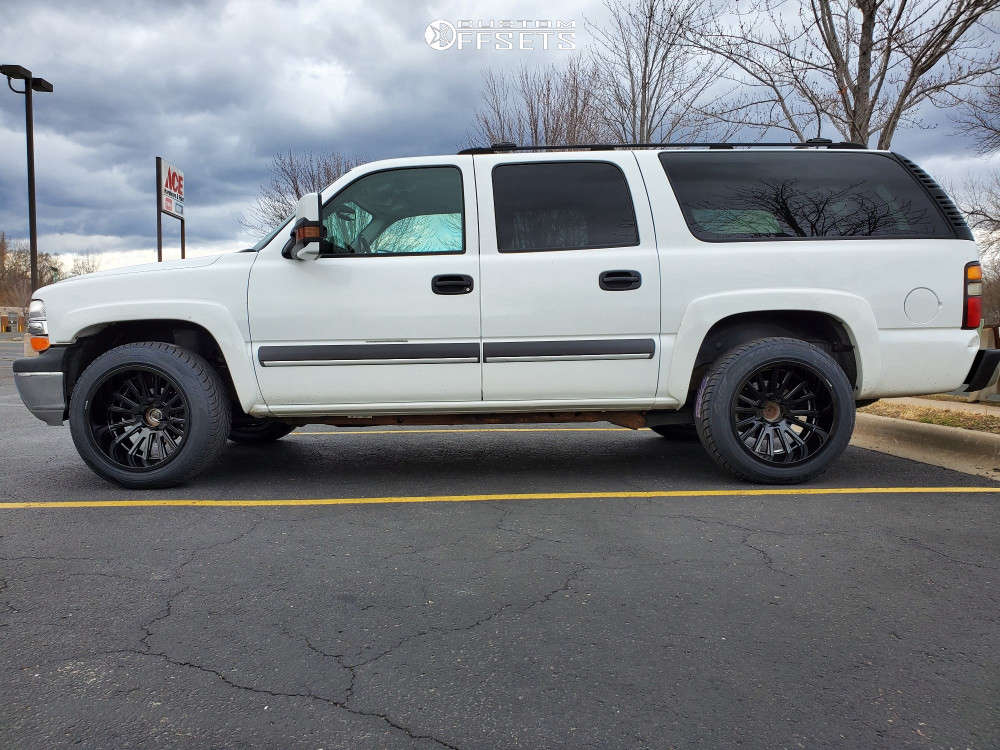 2004 Chevrolet Suburban 1500 with 20x12 -44 V-Rock Anvil and 305/50R20 ...