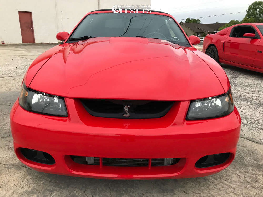 2001 Ford Mustang with 18x9 32 JNC JNC026 and 255/35R18 Federal SS595 ...