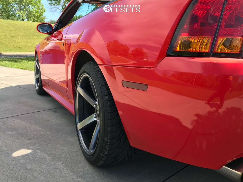 2001 Ford Mustang with 18x9 32 JNC JNC026 and 255/35R18 Federal SS595 ...