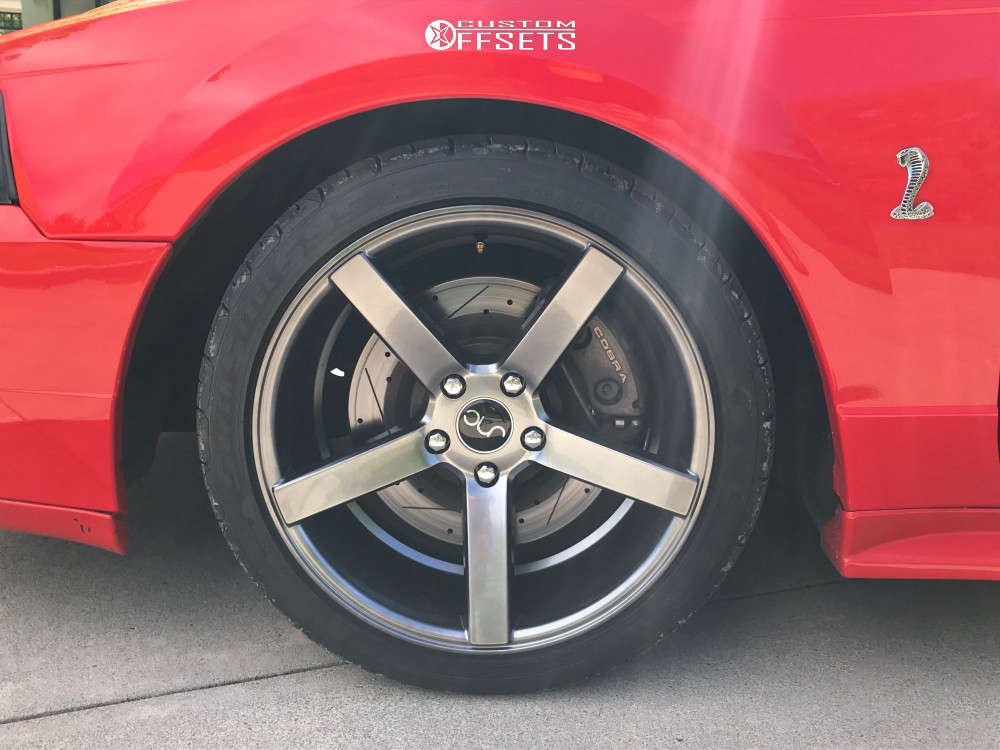 2001 Ford Mustang with 18x9 32 JNC JNC026 and 255/35R18 Federal SS595 ...