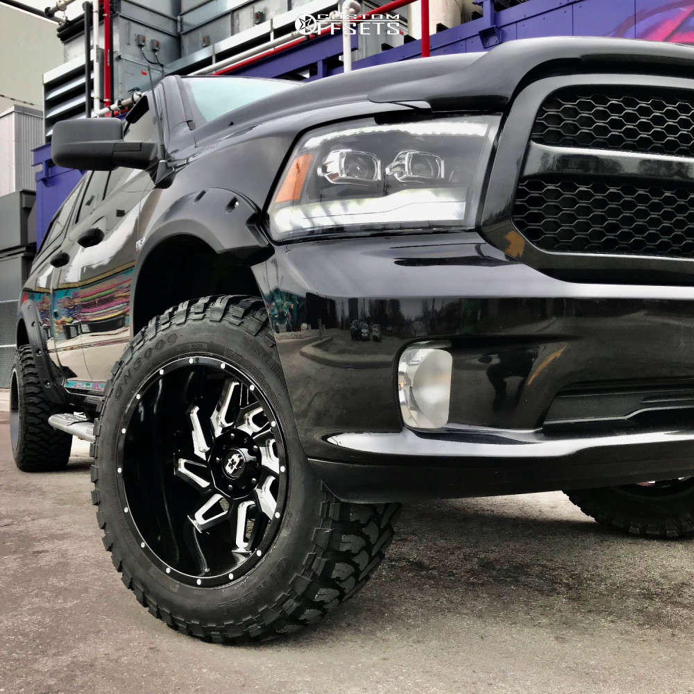2017 Ram 1500 with 20x12 -51 Vision Spyder and 35/12.5R20 Comforser ...