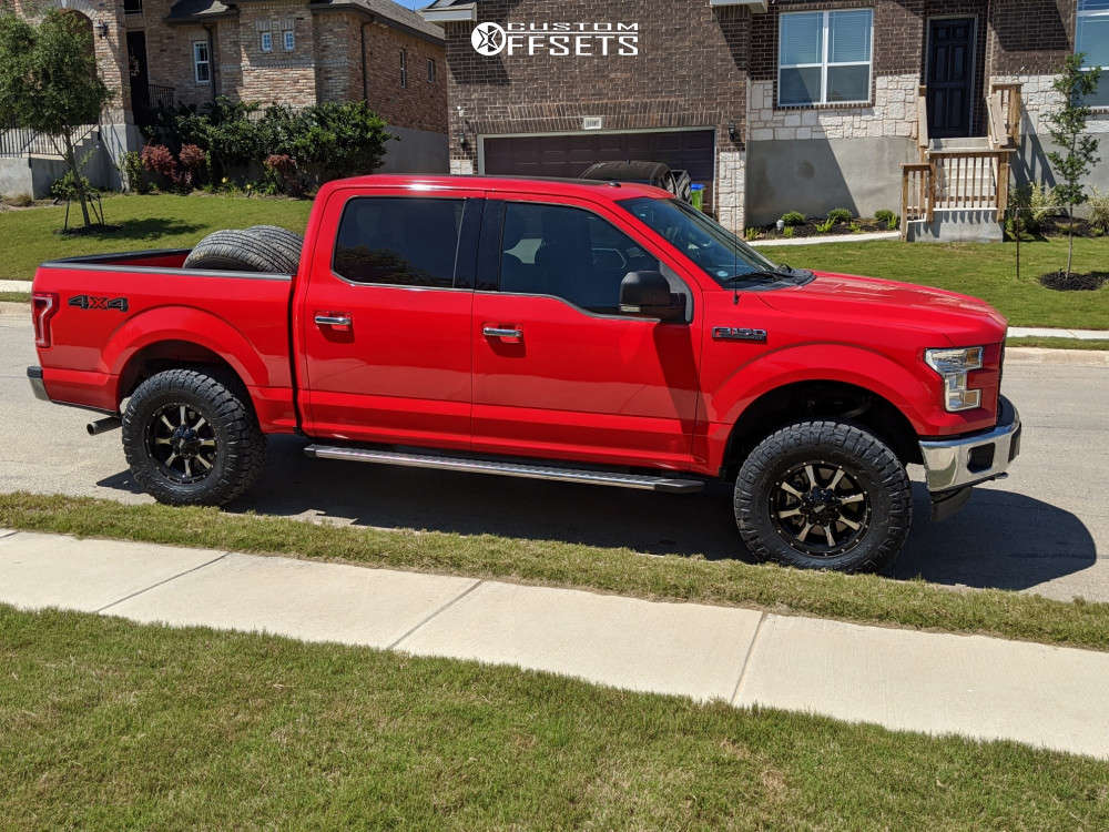 2017 Ford F-150 with 18x9 12 Moto Metal Mo970 and 295/70R18 Nitto Ridge ...