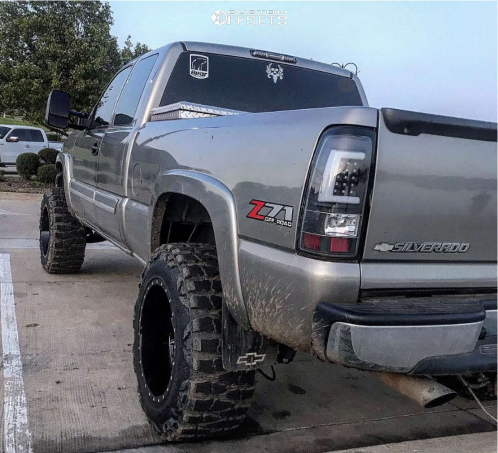 2003 Chevrolet Silverado 1500 with 20x12 -44 Moto Metal Mo985 and 35/12 ...