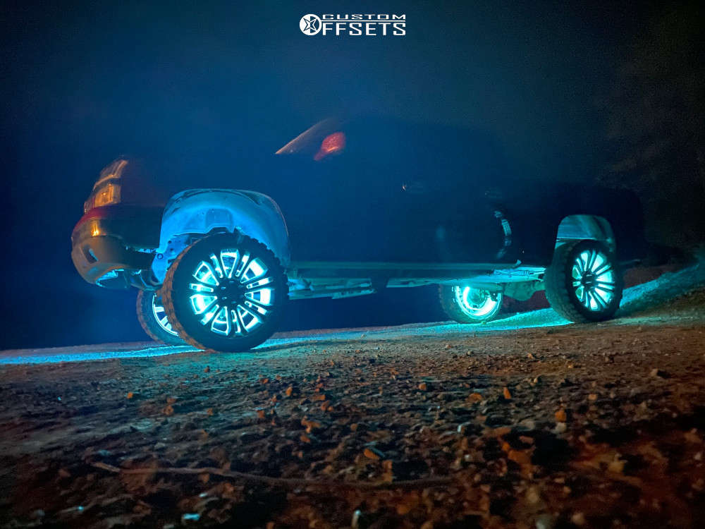 2005 Chevrolet Silverado 1500 with 24x10 30 Eclipse Replica 298 and 35/ ...