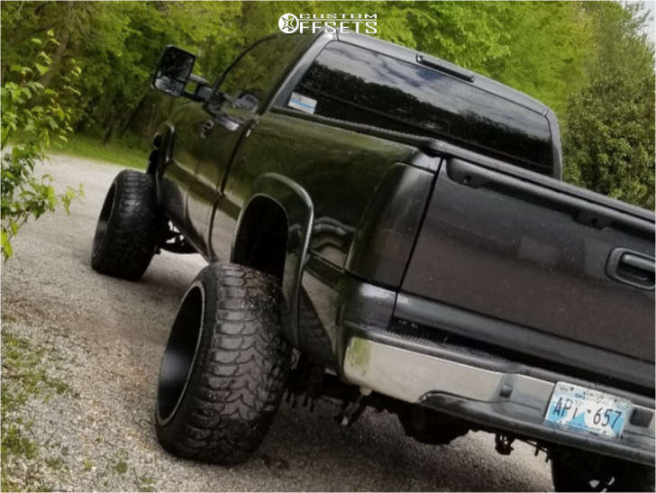 2005 Chevrolet Silverado 1500 with 22x14 -76 Dropstars 652bm and 33/12 ...
