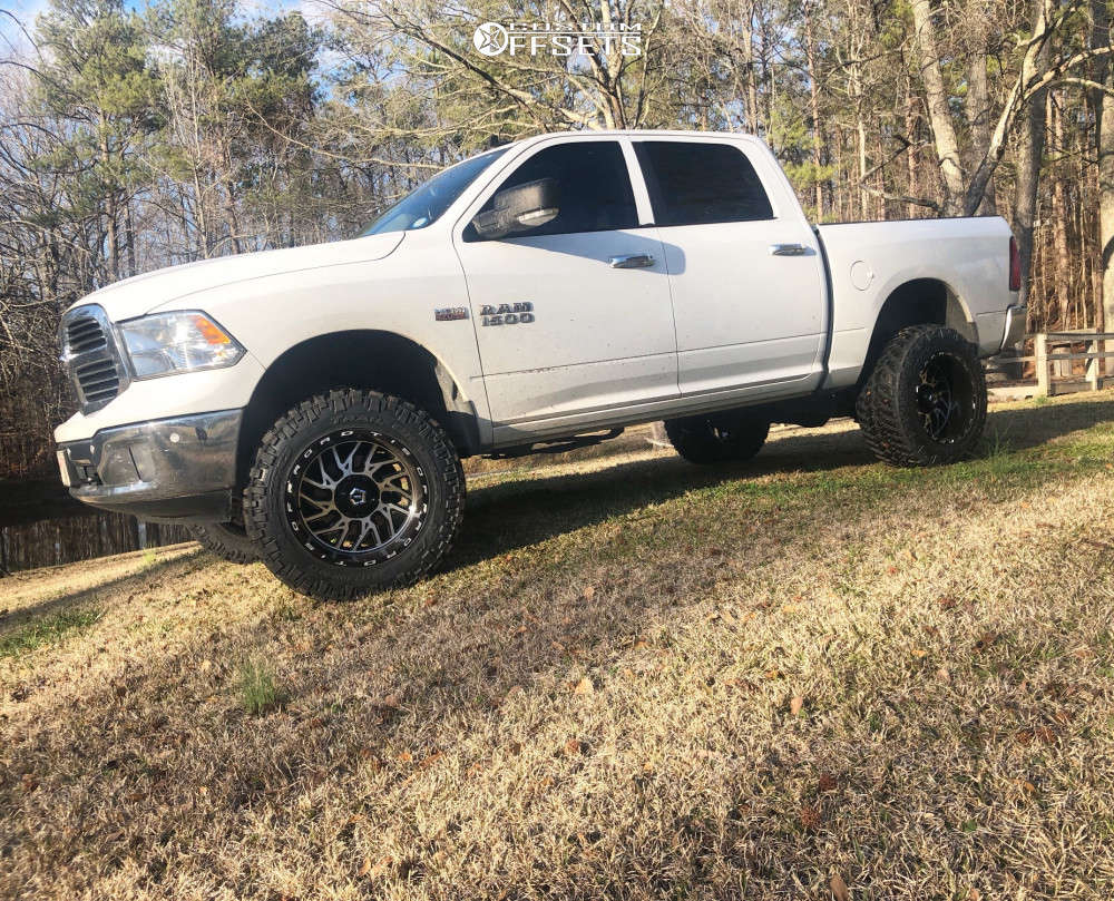 2016 Ram 1500 with 20x12 -44 TIS 544MB and 35/12.5R20 Nitto Trail ...