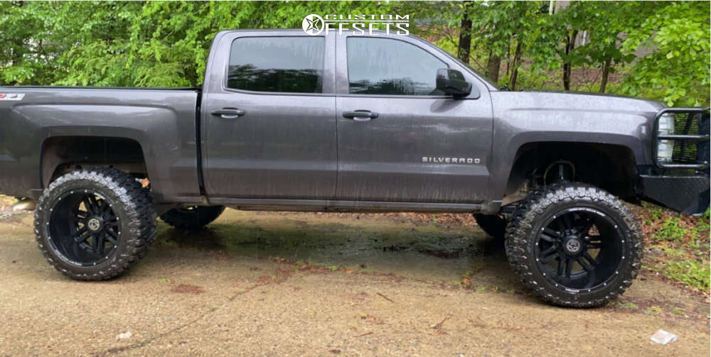 2014 Chevrolet Silverado 1500 with 22x14 -76 Anthem Off-Road Equalizer and 375/45R22 Atturo ...