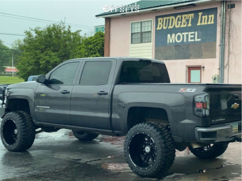 2014 Chevrolet Silverado 1500 with 22x14 -76 Anthem Off-Road Equalizer and 375/45R22 Atturo ...