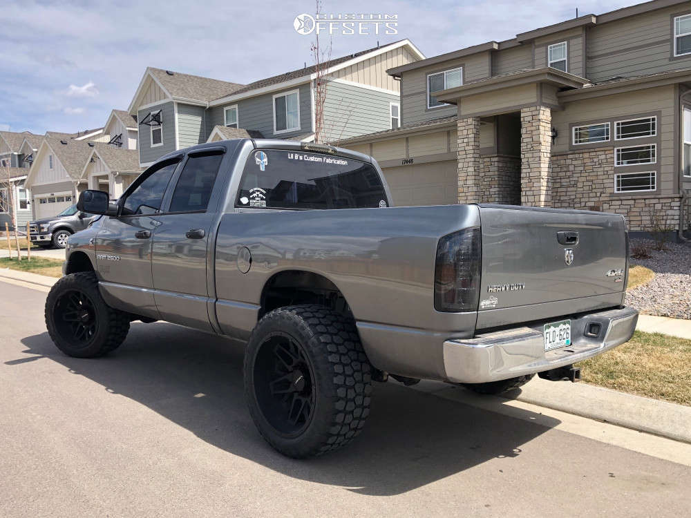 2006 Dodge Ram 2500 with 22x12 -51 Vision Shadow and 35/12.5R22 Ironman ...