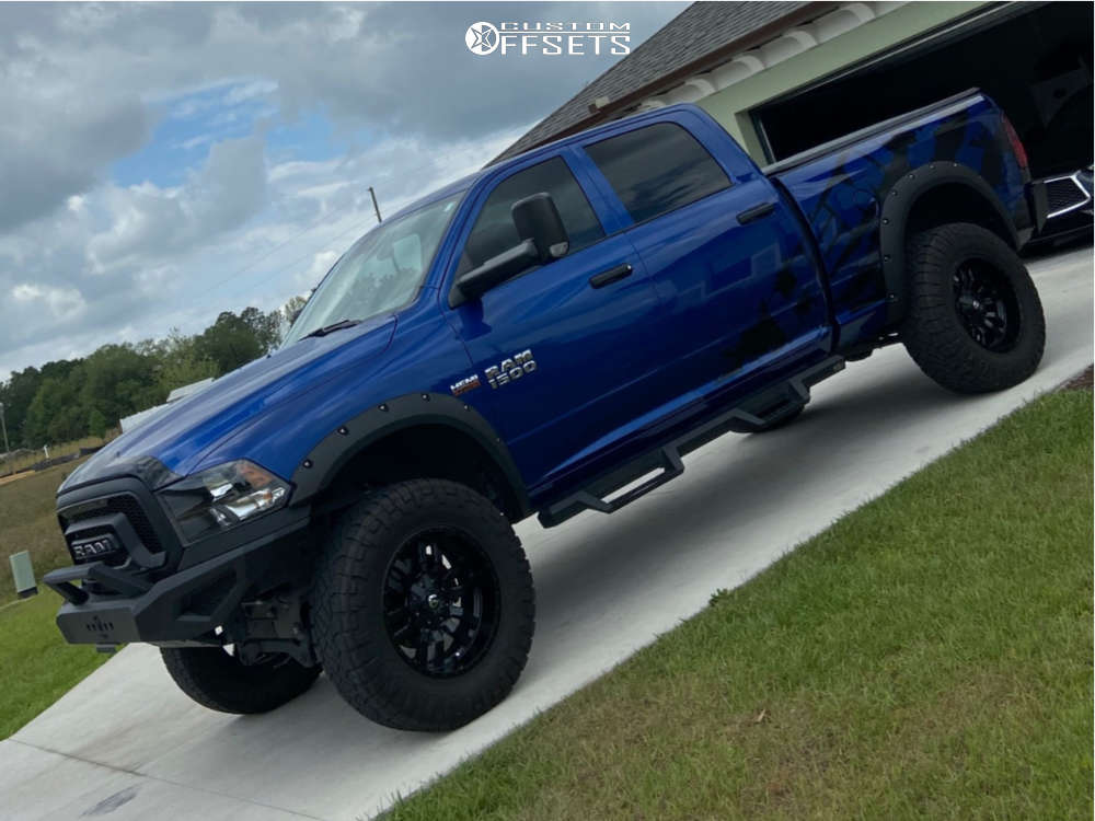 2018 Ram 1500 with 18x9 -12 Fuel Sledge and 37/11.5R18 Nitto Ridge ...