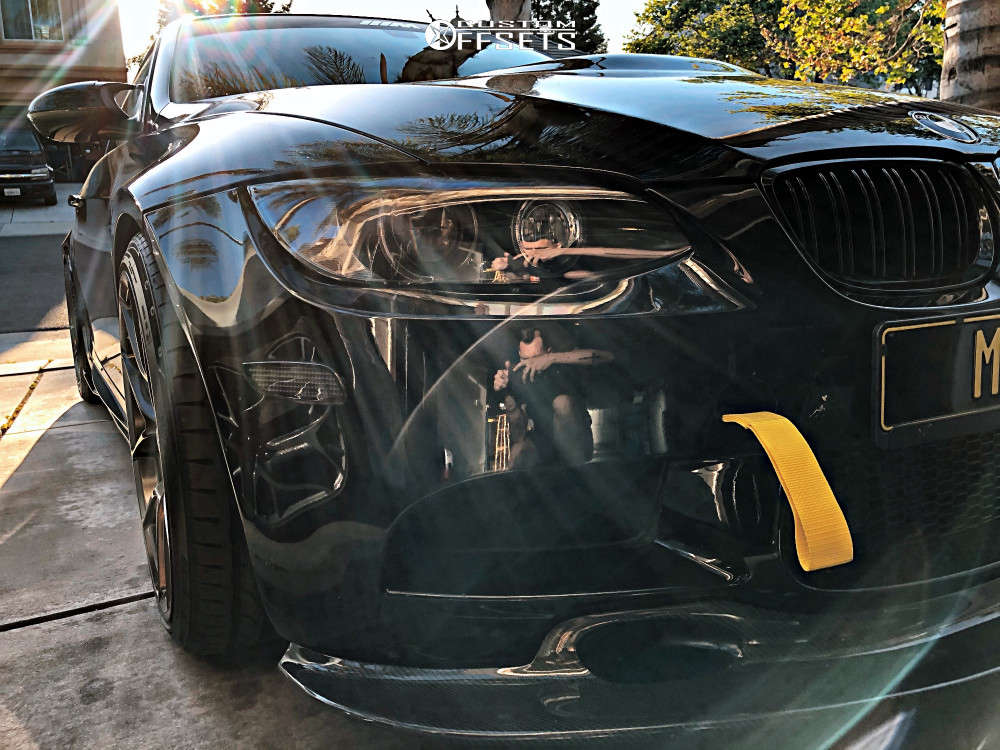 2011 BMW M3 with 19x9.5 22 ESR Rf2 and 245/35R19 General G-max Rs and ...