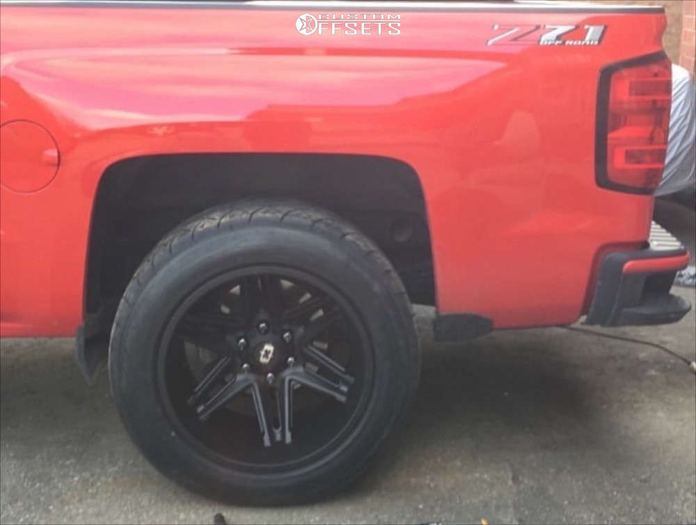 2018 Chevrolet Silverado 1500 with 20x12 -51 Vision Razor and 305/50R20 ...