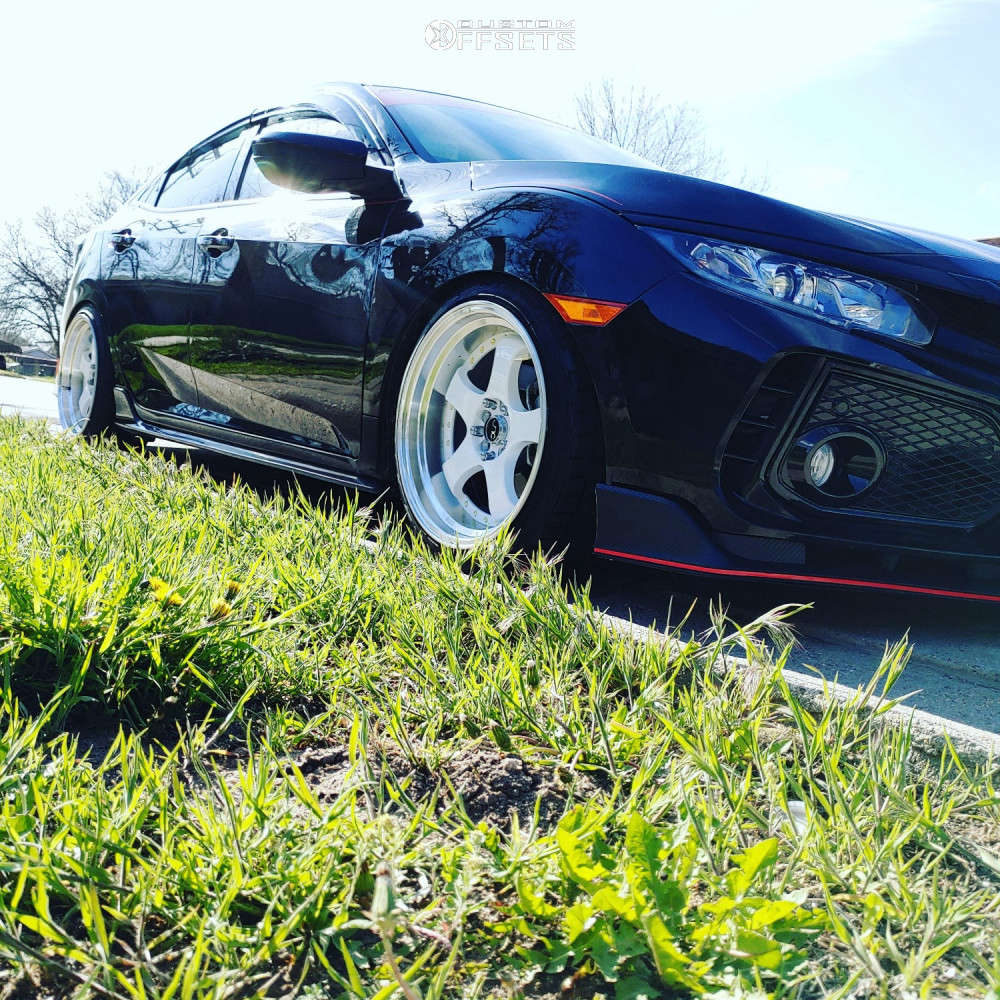 2017 Honda Civic with 18x9.5 25 JNC JNC017 and 225/35R18 Nitto NT555 G2 ...