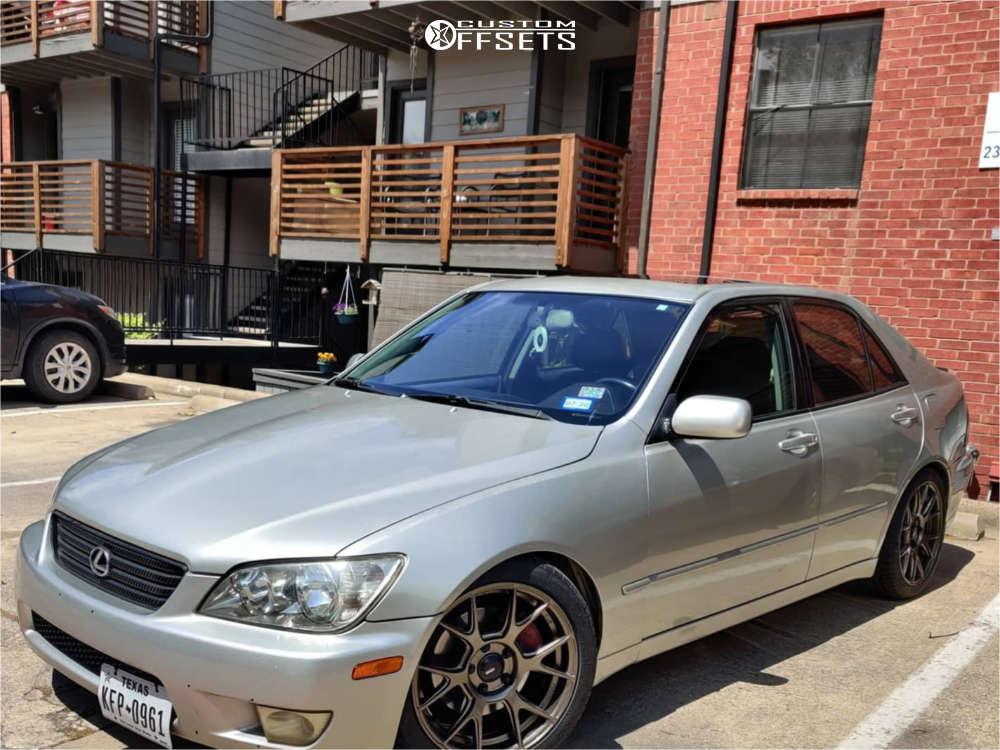 2002 Lexus IS300 with 17x8 40 Konig Ampliform and 235/40R17 Nankang NS ...