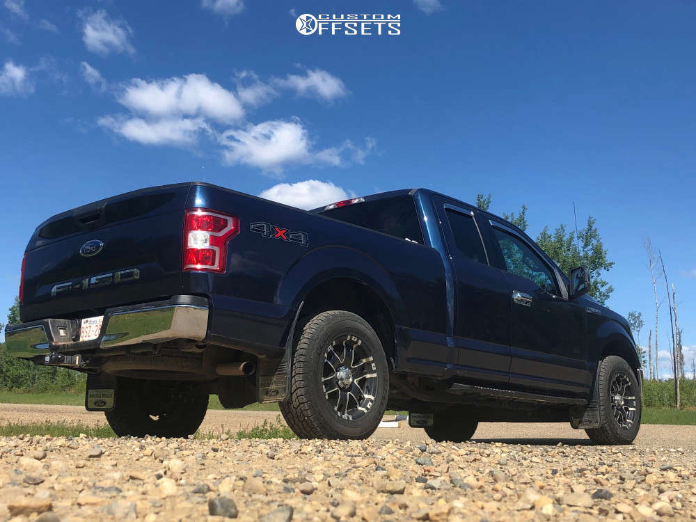 2018 Ford F-150 with 18x9 25 Ultra Baron and 275/65R18 Rovelo Ridgetrak ...
