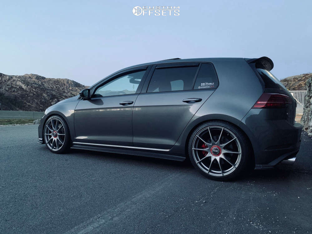 2018 Volkswagen GTI with 19x8.5 38 OZ Racing Formula Hlt and 235/35R19 ...