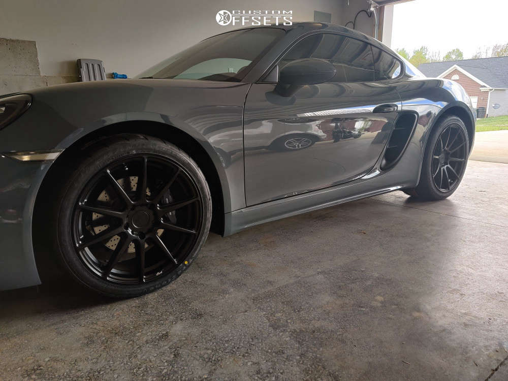 2018 Porsche 718 Cayman with 19x8.5 48 Niche Essen and 245/40R19 ...
