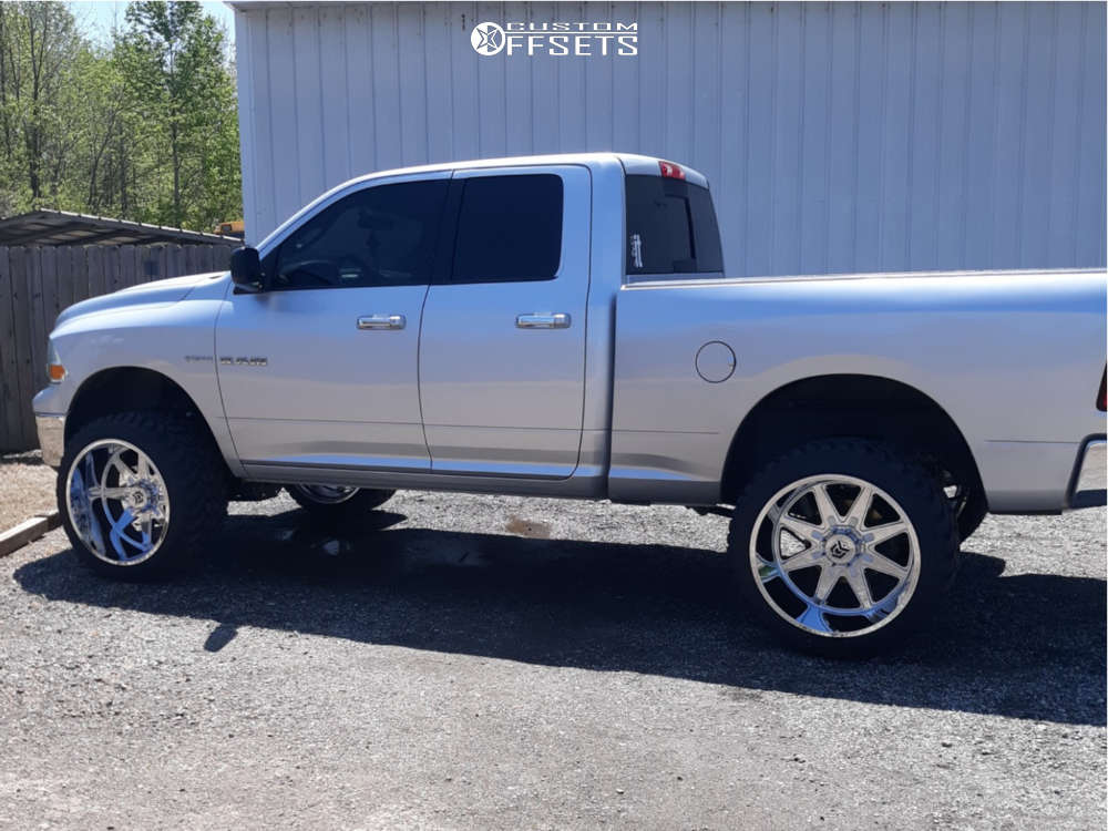 2010 Dodge Ram 1500 with 24x14 -76 Dropstars 655c and 35/13.5R24 AMP ...