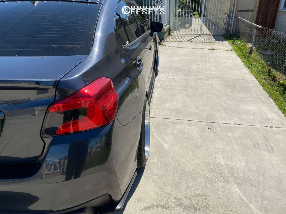 2018 Subaru WRX with 18x9.5 35 ESR CS15 and 245/40R18 Dunlop Sport Maxx ...
