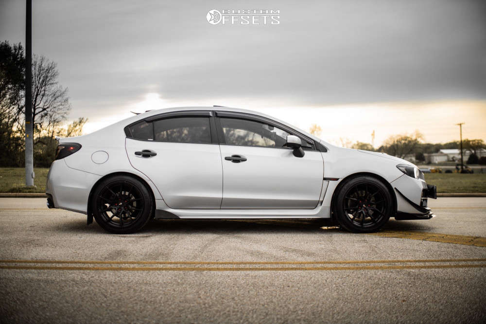 2016 Subaru WRX with 18x8.5 35 Option Lab R716 and 225/45R18 Toyo Tires ...