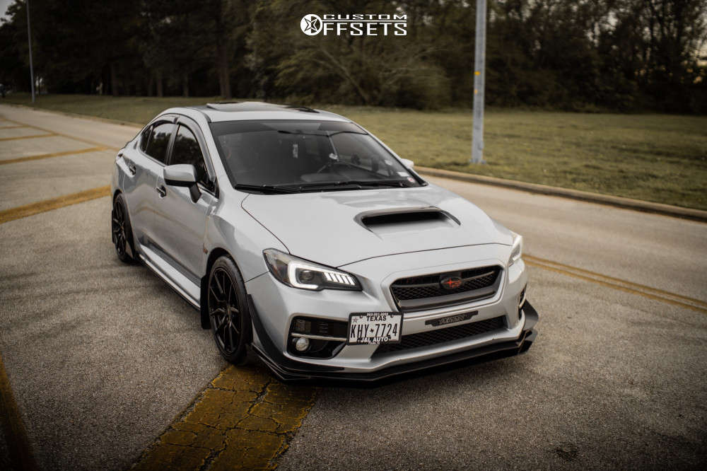 2016 Subaru WRX with 18x8.5 35 Option Lab R716 and 225/45R18 Toyo Tires ...