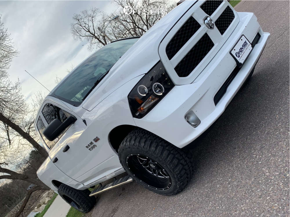 2015 Ram 1500 with 20x12 -44 Pure Grit Grit and 33/12.5R20 Federal ...