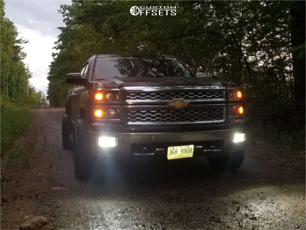 2014 Chevrolet Silverado 1500 with 22x12 -51 Vision Rocker and 285 ...