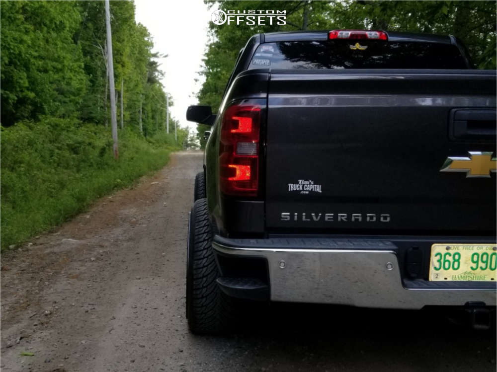 2014 Chevrolet Silverado 1500 with 22x12 -51 Vision Rocker and 285 ...