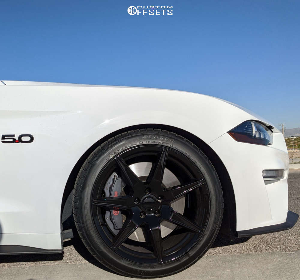 2019 Ford Mustang with 19x10 40 Voxx Replicas GT500 and 285/35R19 Ohtsu ...