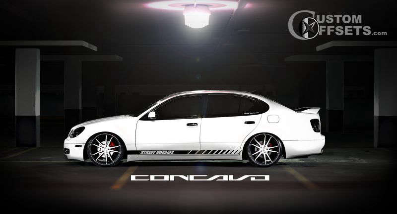 1998 Lexus GS300 with 20x9 35 Concavo Wheels CW-S5 and 245/30R20 Falken ...