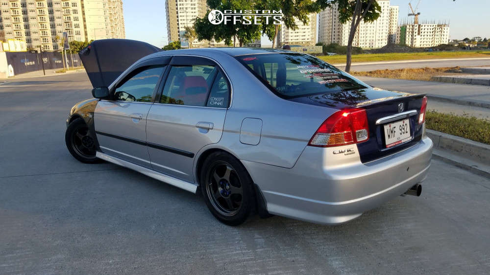 2001 Honda Civic with 16x7 40 Rota Slipstreams and 205/50R16 GT Radial ...