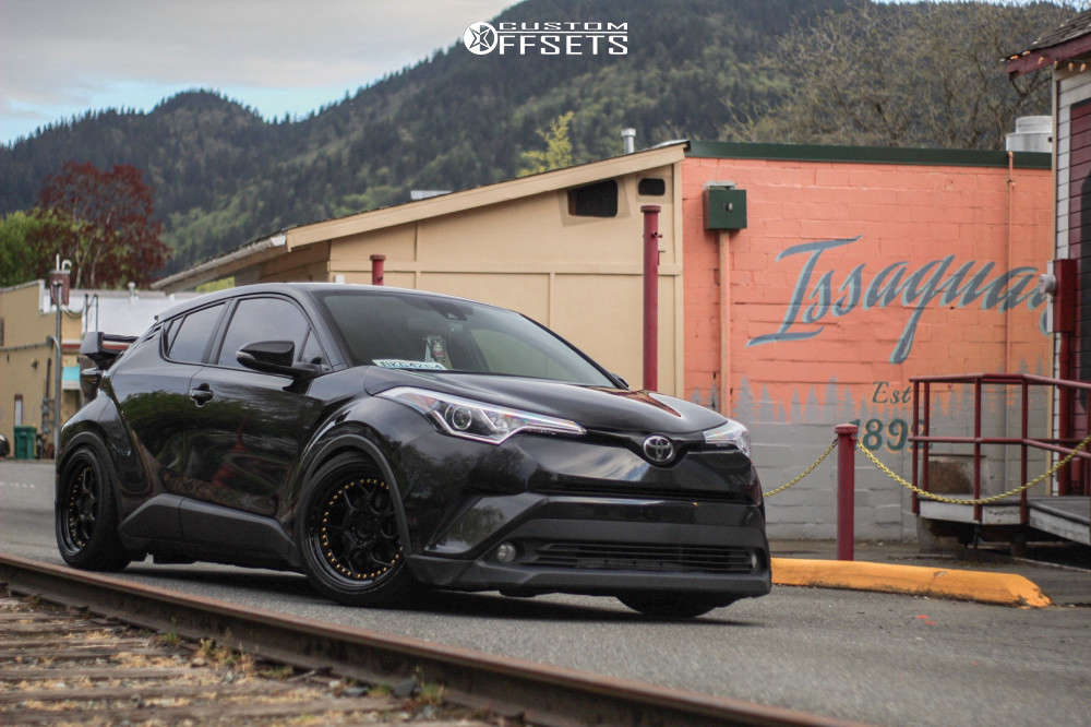 2018 Toyota C-HR with 18x9.5 30 Aodhan Ds01 and 235/40R18 Goodyear All ...