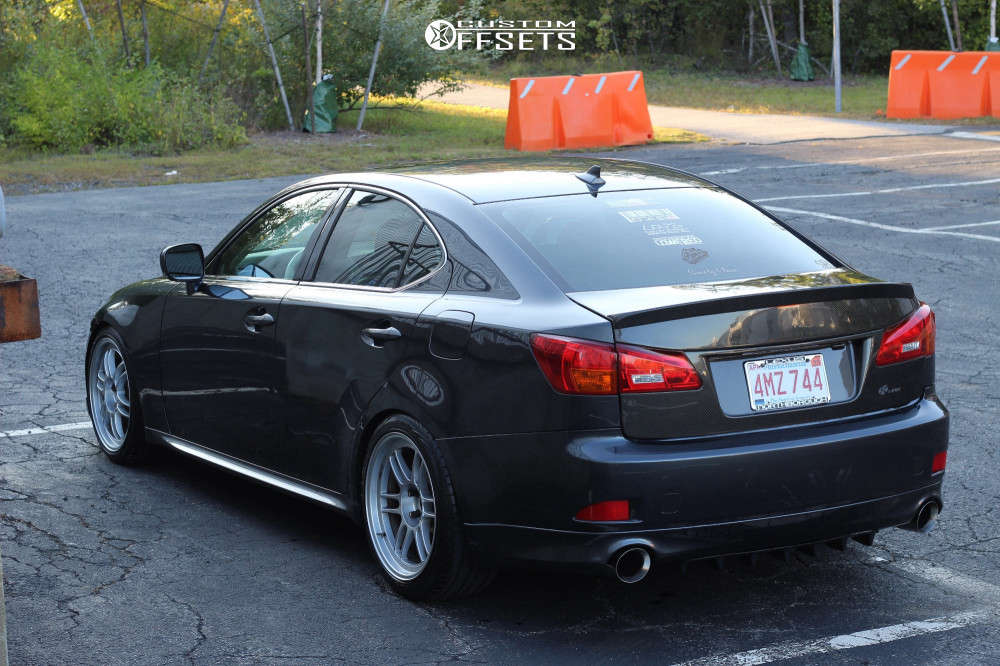 2008 Lexus IS250 with 18x9.5 15 Enkei RPF1 and 245/40R18 Achilles Atr ...