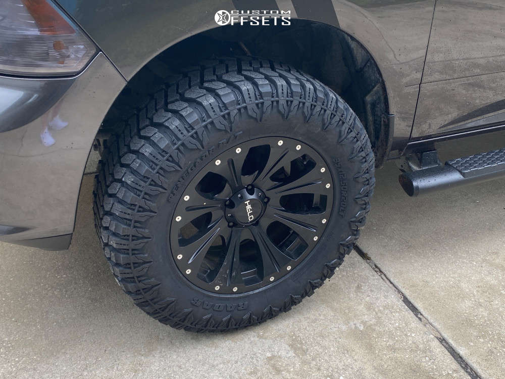 2016 Ram 1500 with 20x9 -12 Helo He901 and 35/12.5R20 Radar Renegade Rt ...