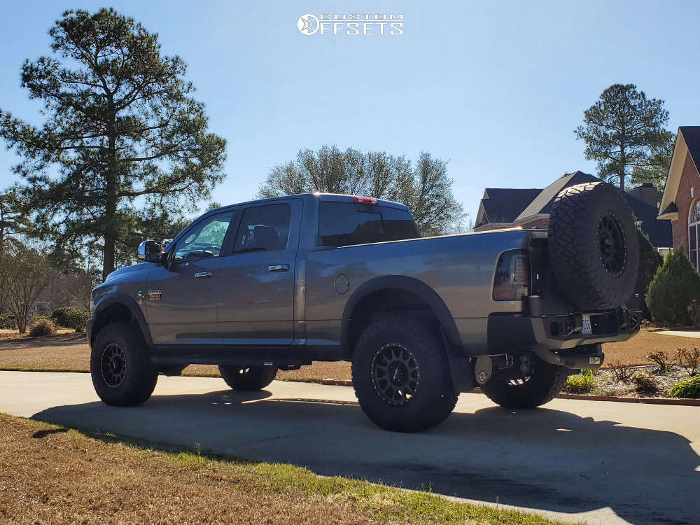 2011 Ram 2500 with 18x9 18 Method Nv and 37/12.5R18 Nitto Ridge ...