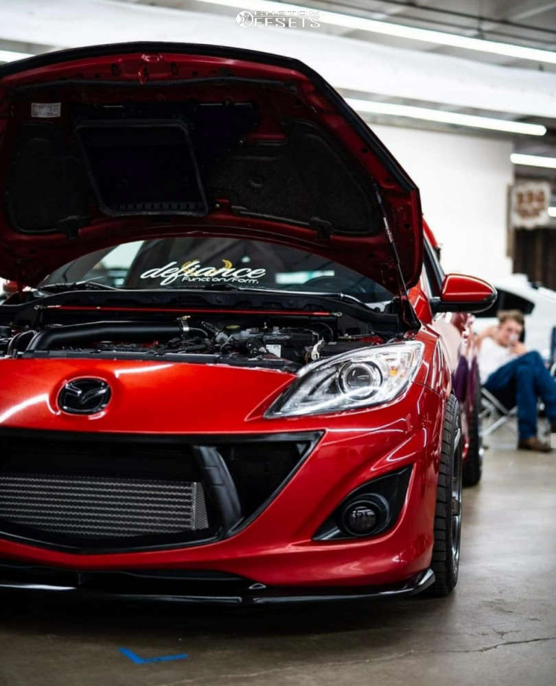 2012 Mazda 3 with 18x9 32 JNC Jnc026 and 245/45R18 BFGoodrich Sport ...