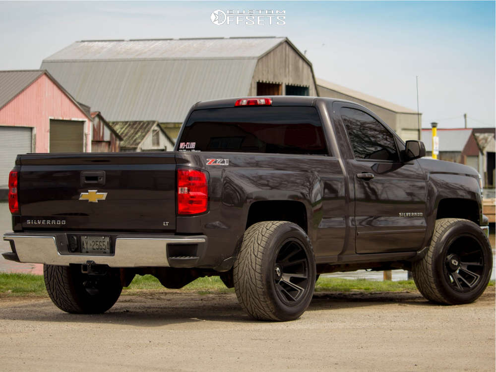 2015 Chevrolet Silverado 1500 with 20x12 -51 Vision Rebel and 305/50R20 ...